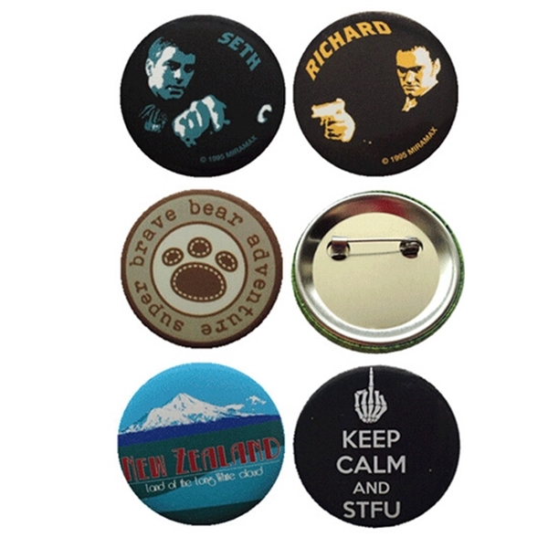 Custom Printed Logo Tinplate Button Badges - Discover - Discover