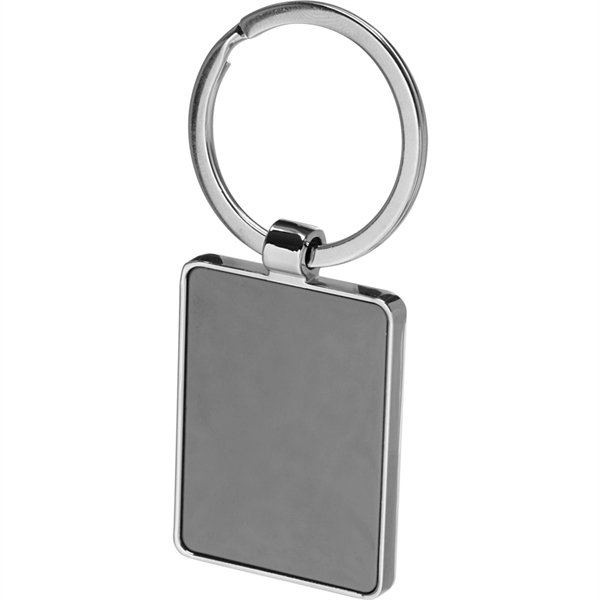 Two Tone Rectangular Metal Keychains | Plum Grove