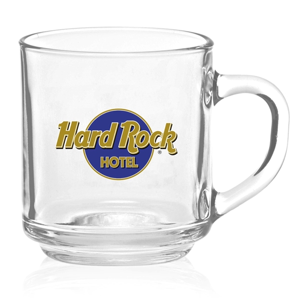 10 oz. ARC Handy Glass Custom Coffee Mugs | Plum Grove