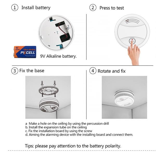 Wifi Smoke Detector Fire Alarm - Mele Printing - Mele Printing