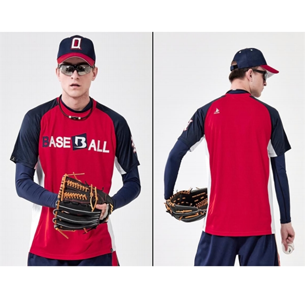 Premium Solid Color Crew Neck Raglan Baseball Jersey - Men, - Nesting Project - Nesting Project