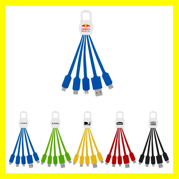 5 in 1 Carabiner Squid Charging Cable - Mele Printing - Mele Printing