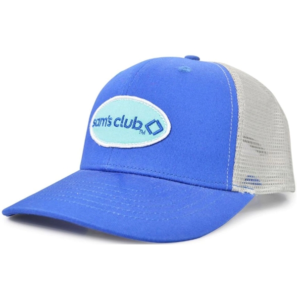 Premium Cotton & Mesh 6-Panel Structured Cap Velcro Closure | Plum Grove