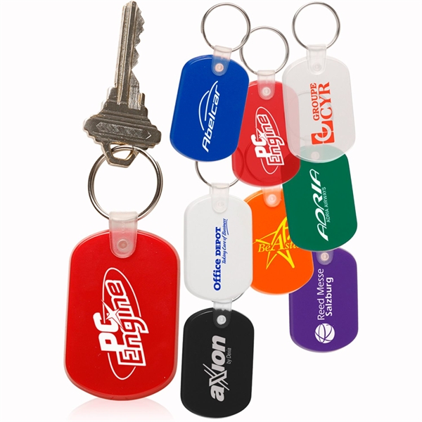 Soft Tag Flexible Plastic Keychains | Plum Grove