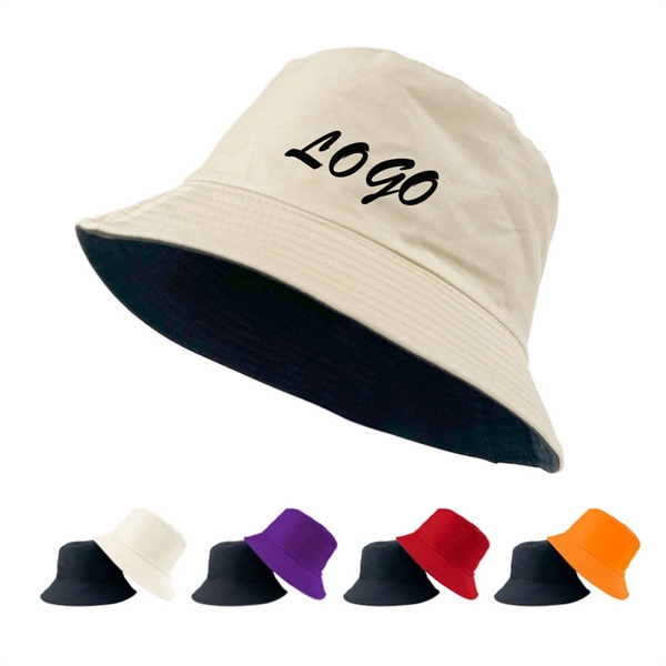 Reversible Washed Cotton Bucket Hat | Plum Grove