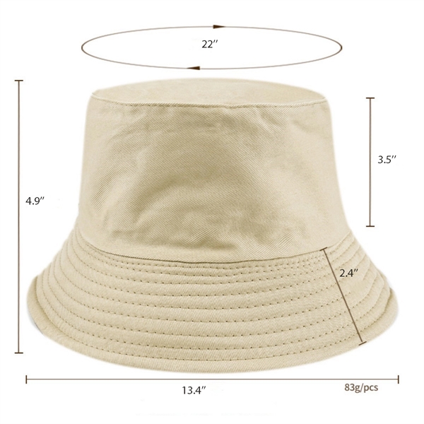 Reversible Washed Cotton Bucket Hat | Plum Grove