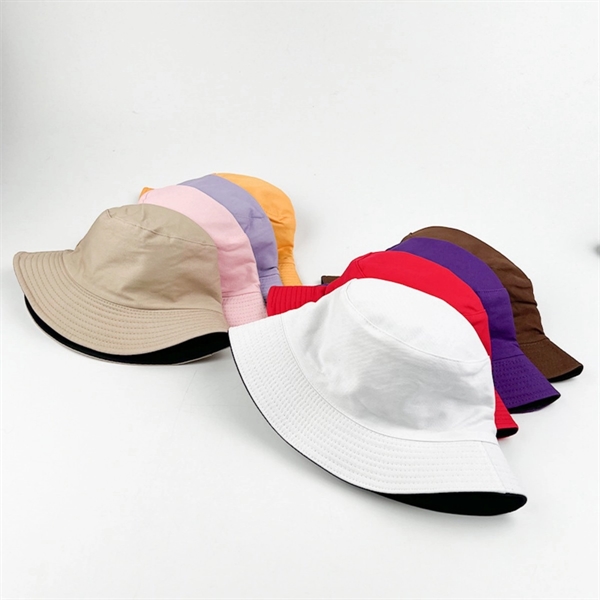 Reversible Washed Cotton Bucket Hat | Plum Grove