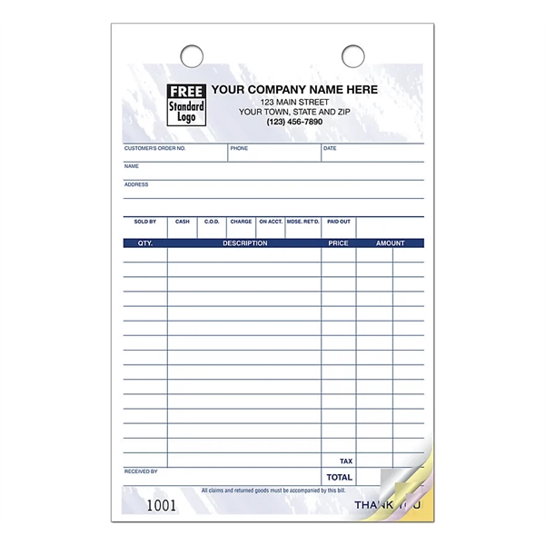 Multi-Purpose Register Forms, Colors Design, Large - National Bank ...