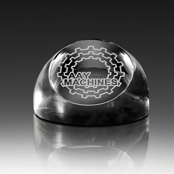 Crystal Dome Disk Paperweight | Plum Grove