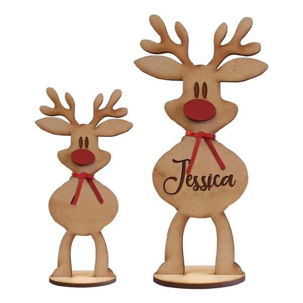 Personalized Freestanding Reindeer - Mele Printing - Mele Printing
