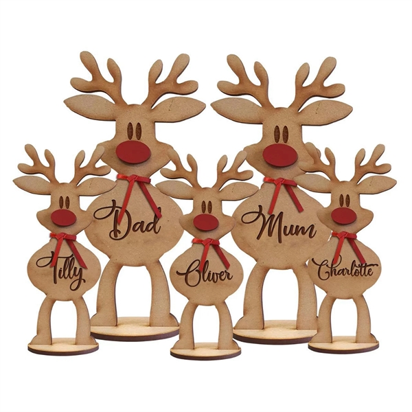 Personalized Freestanding Reindeer - Mele Printing - Mele Printing