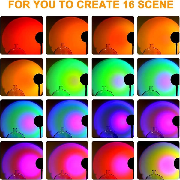 Sunset Projection Lamp with Remote 16 Colors - Mele Printing - Mele ...