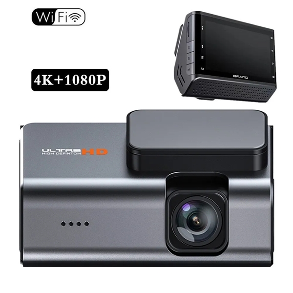 4K Car DVR Dash Cam Front Rear Camera Recorder WIFI 32G TF - Mele ...
