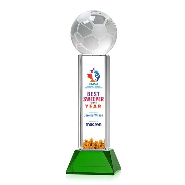 Soccer Ball VividPrint™ Award on Stowe - Green | Plum Grove