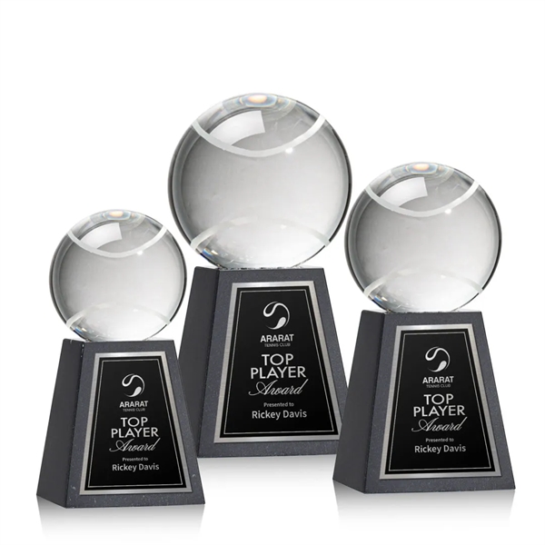 Tennis Ball Award on Tall Marble Base | Plum Grove