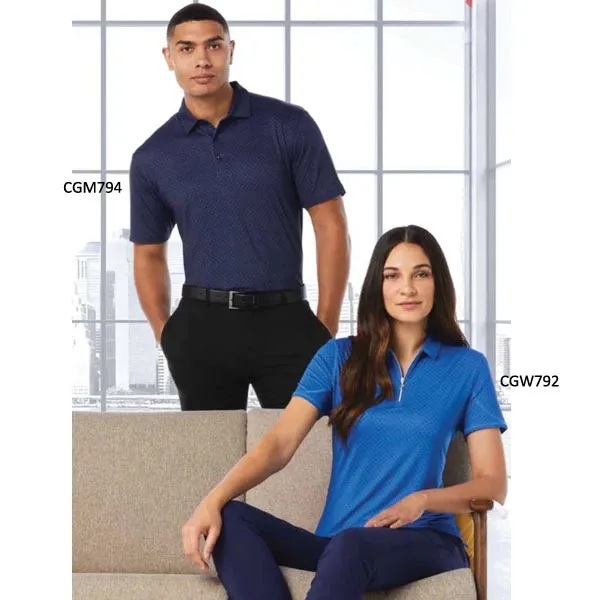Callaway Ladies SS All Over Stitched Chev Polo - National Bank Products ...