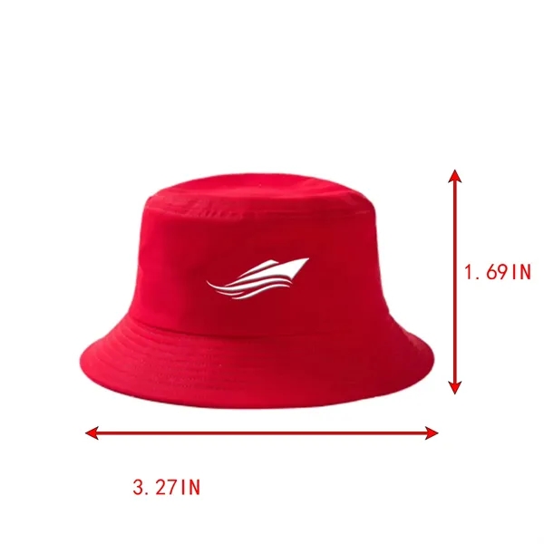 Custom Solid Embroidered 100% Cotton Bucket Hat | Plum Grove