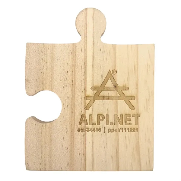 Puzzle Piece Wooden Coaster | Plum Grove