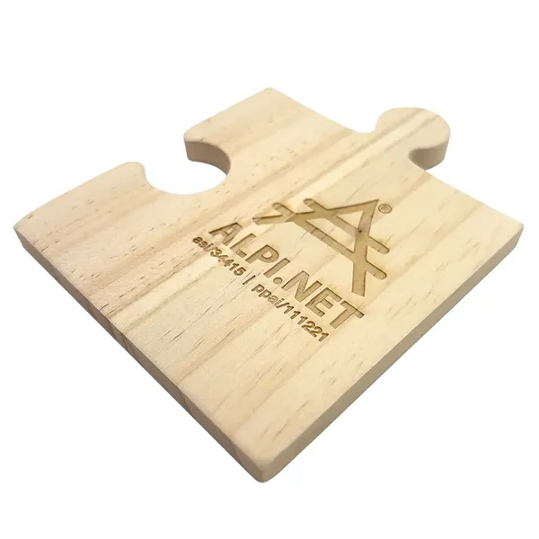 Puzzle Piece Wooden Coaster | Plum Grove