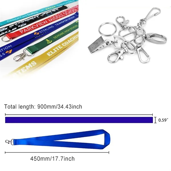 Custom Flat Polyester Lanyard | Plum Grove
