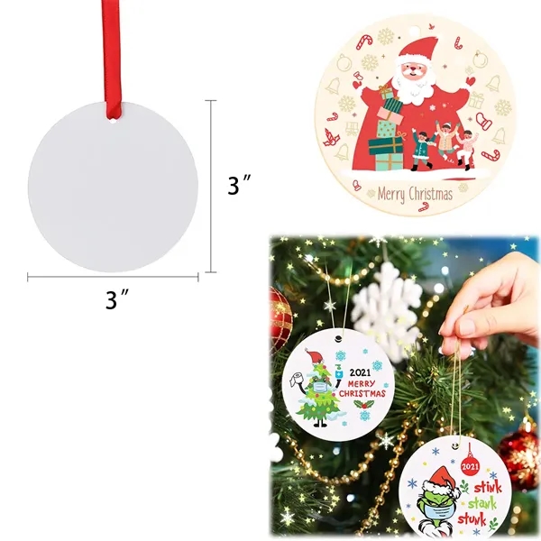 Custom Clear Flat Acrylic Christmas Ornament - Big Dog Promo, Inc - Big ...