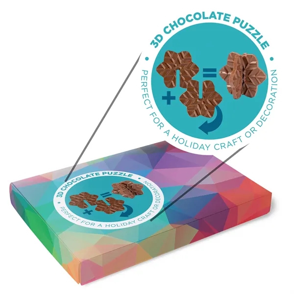 3D Puzzle Milk Chocolate Snowflake | Plum Grove