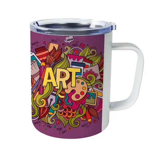 10 oz. Insulated Stainless Steel Sublimation Mug | Plum Grove