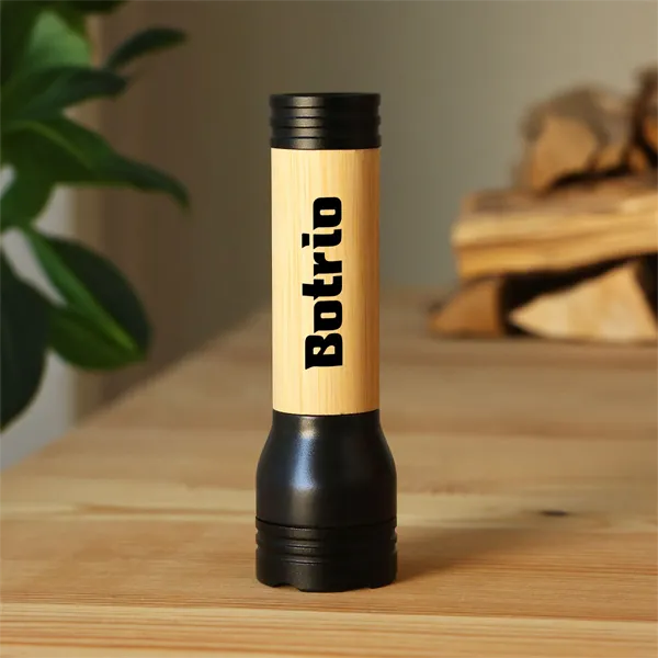 Bamboo Rechargeable Flashlight | Plum Grove