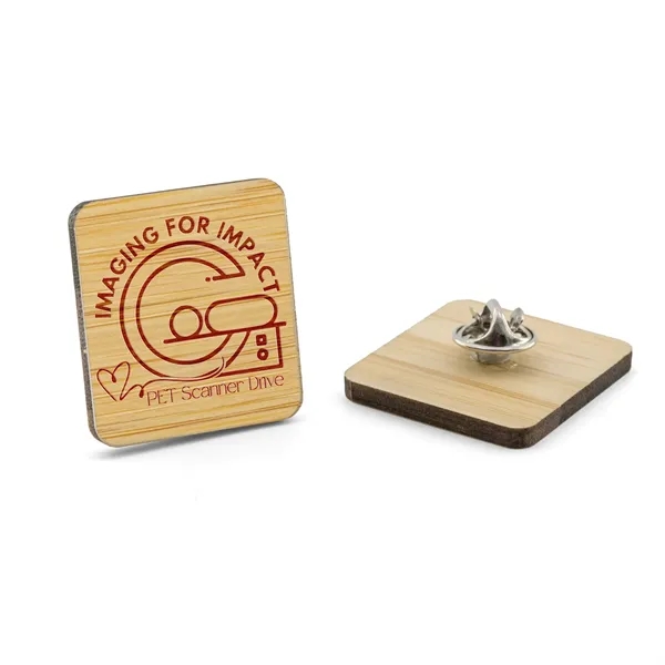 Custom Bamboo Lapel Pins Engraved | Plum Grove