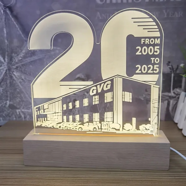 Custom LED Acrylic Light Stands - Mele Printing - Mele Printing