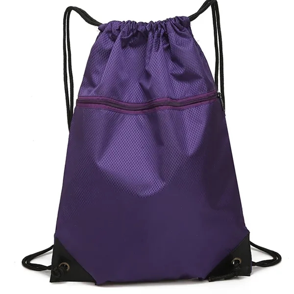 Drawstring Backpack Oxford cloth Water Resistant String Bag - Mele ...