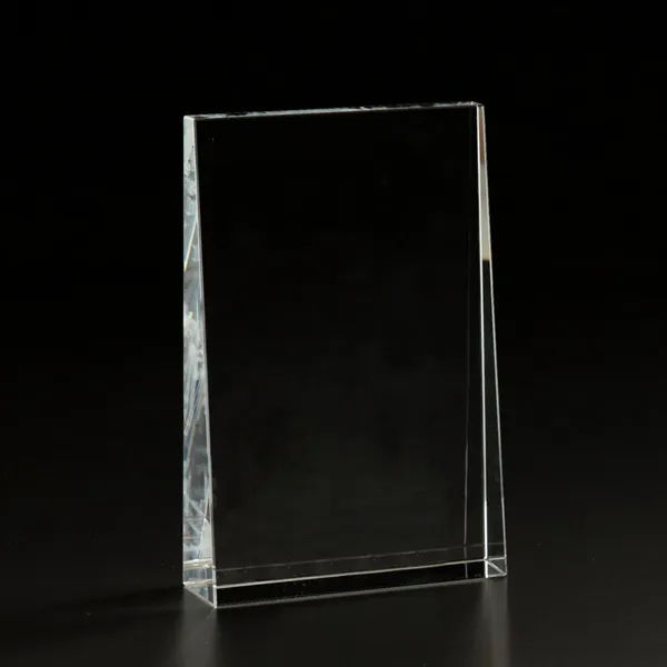 3D Crystal Wedge Small Award | Plum Grove
