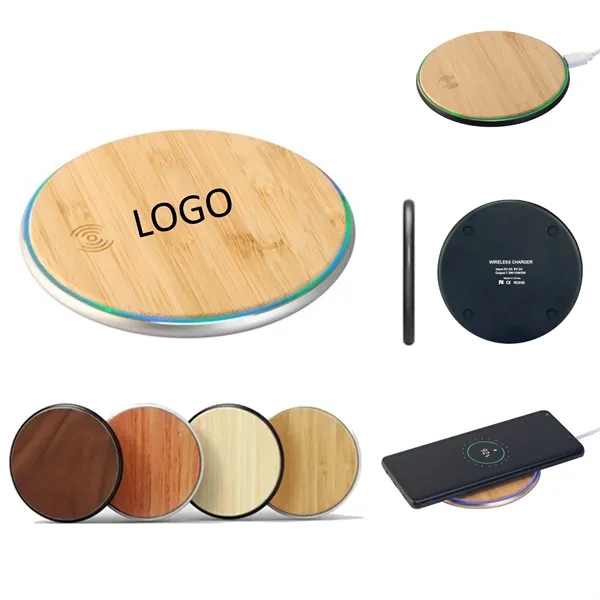 10W/15W Wooden Wireless Mobile fast Charger Qi Charging Pad - Stella ...