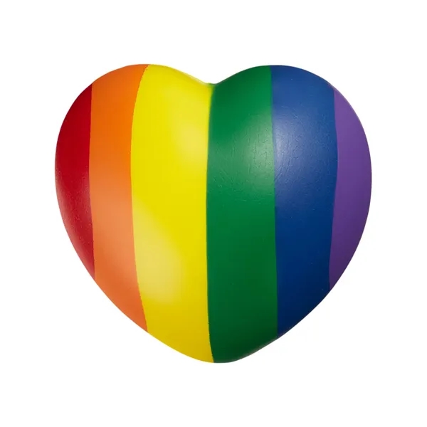Prime Line b.free Rainbow Pride Heart Shape Stress Ball | Plum Grove