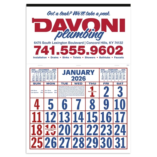 Skinner & Kennedy™ Billboard Apron Calendar | Plum Grove