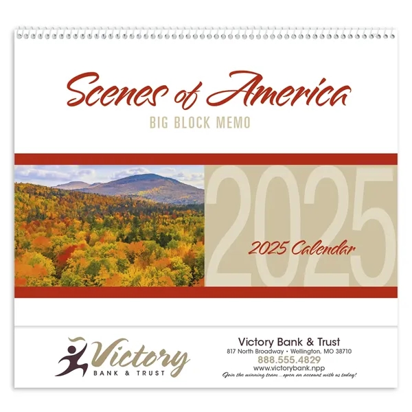 Triumph® Calendars Scenes of America Big Block Memo Calendar | Plum Grove