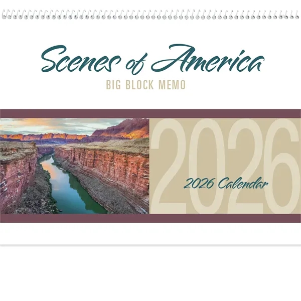 Triumph® Calendars Scenes of America Big Block Memo Calendar | Plum Grove