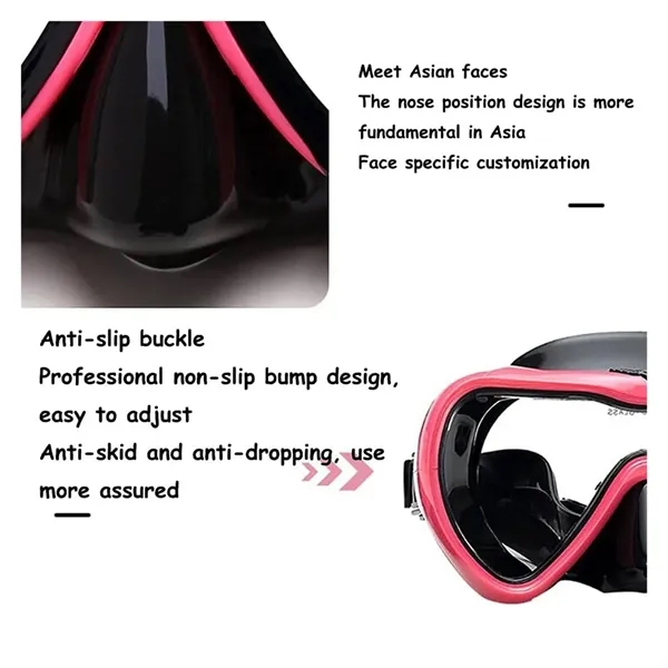 Wide-View Anti-Fog Adjustable Soft Silicone Snorkel Mask - Mele ...