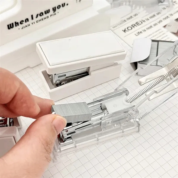 Transparent Color Mini Portable High Appearance Stapler - Mele Printing ...