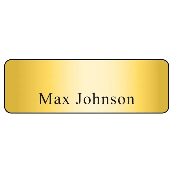 Hollywood Plastic Name Badge (Standard Sizes) | Plum Grove
