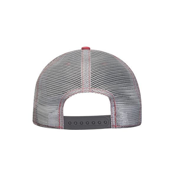 Adams Pigment-Dyed Twill & Mesh Trucker Cap | Plum Grove