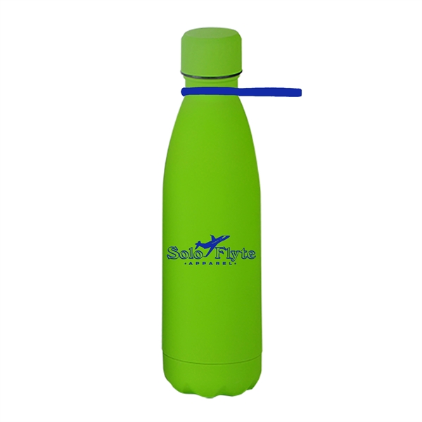 17 oz Matte Finish Stainless Steel Bottle w/ Silicone Strap - Mele ...