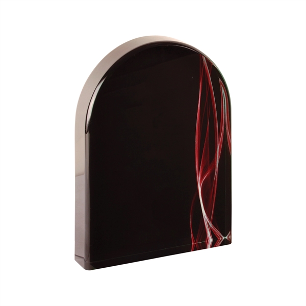 7" Arch Red Vapor Acrylic - Aladdin Awards Inc - Aladdin Awards Inc