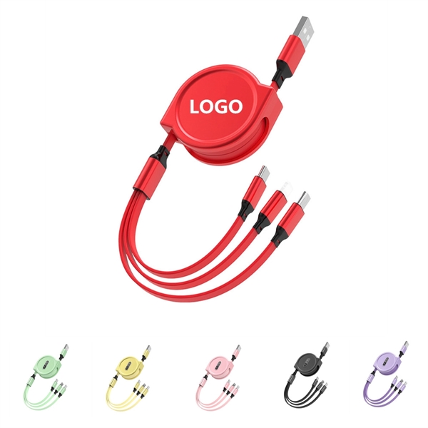 3 in 1 Retractable Charger Cables - Mele Printing - Mele Printing